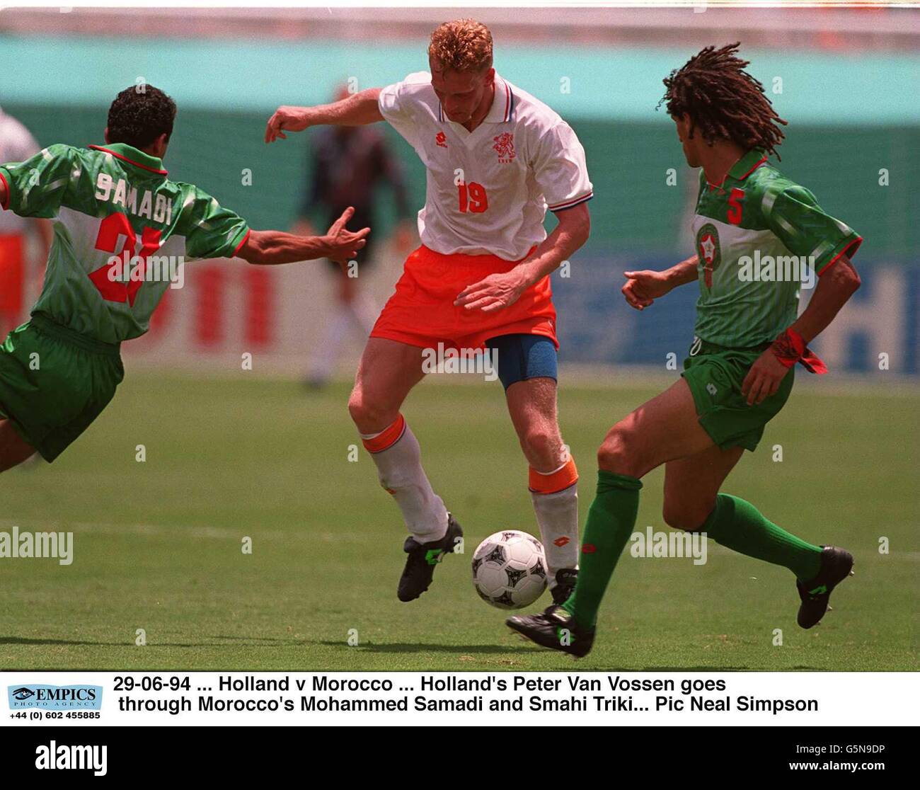Empics, 15 Holland v Morocco ... Soccer World Cup 94 Stock Photo - Alamy