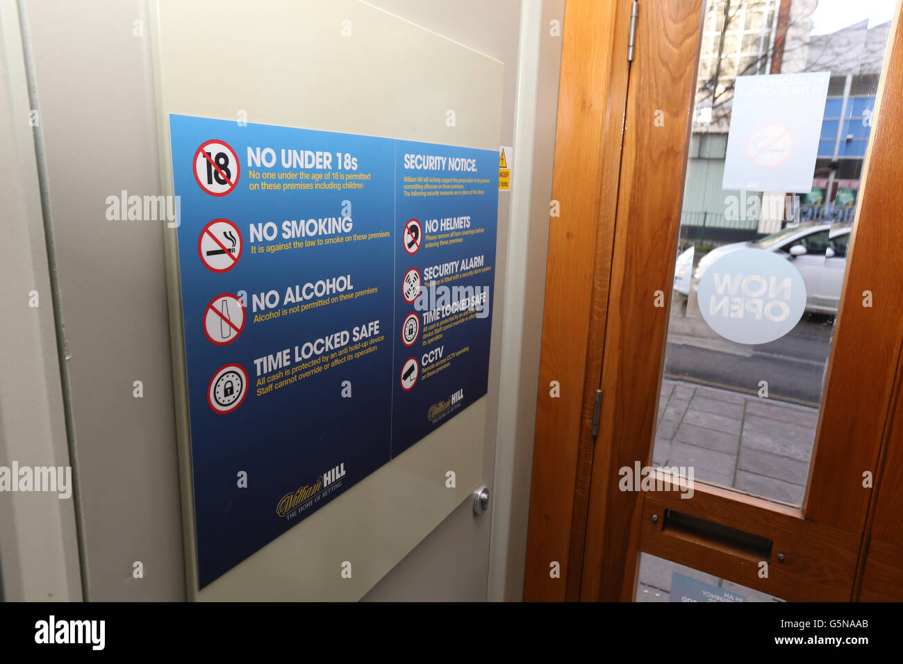 William Hill Bookmakers Letchworth Shop Opening Stock Photo - Alamy