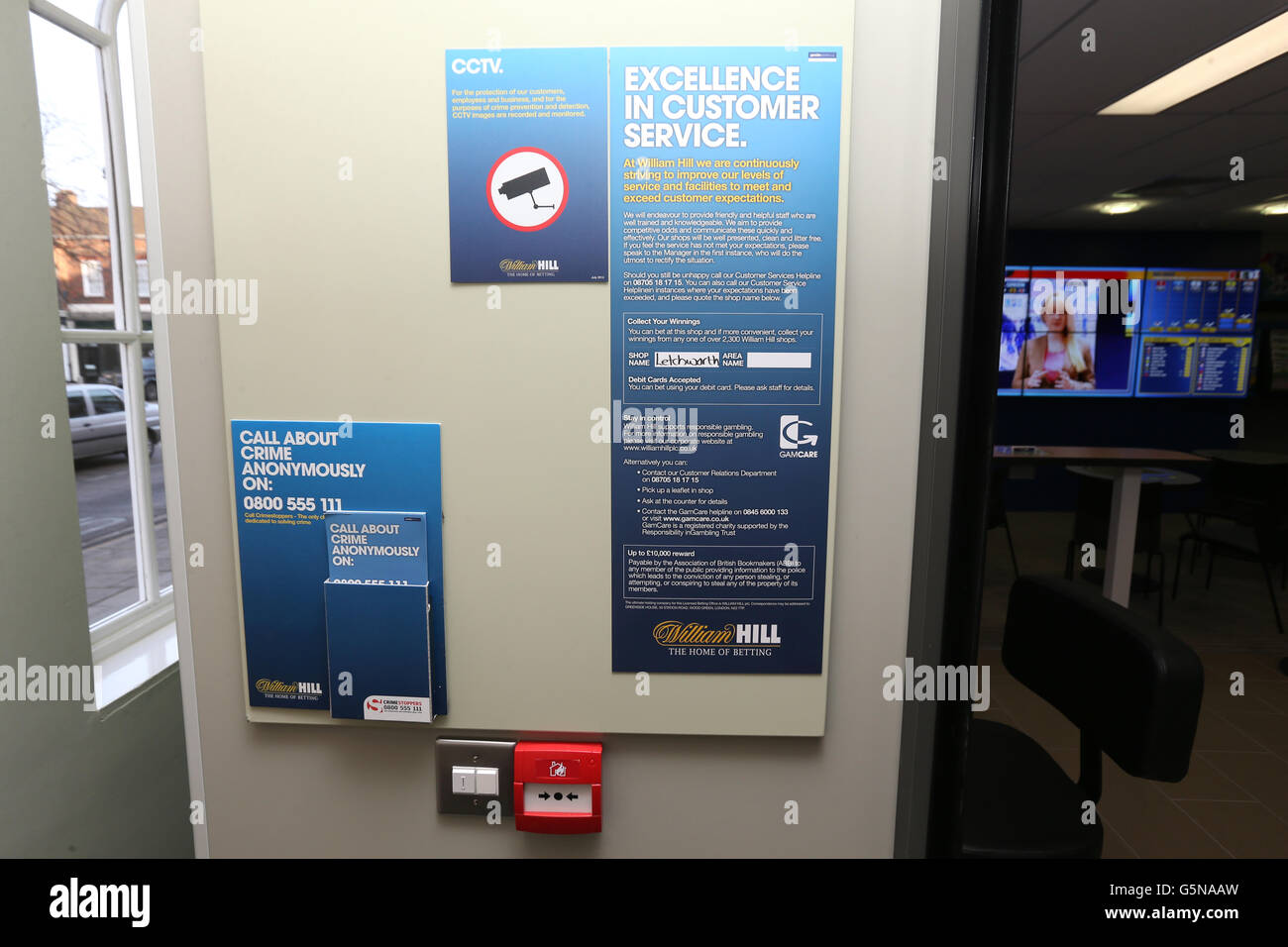 William Hill Bookmakers Letchworth Shop Opening. General view of the ...