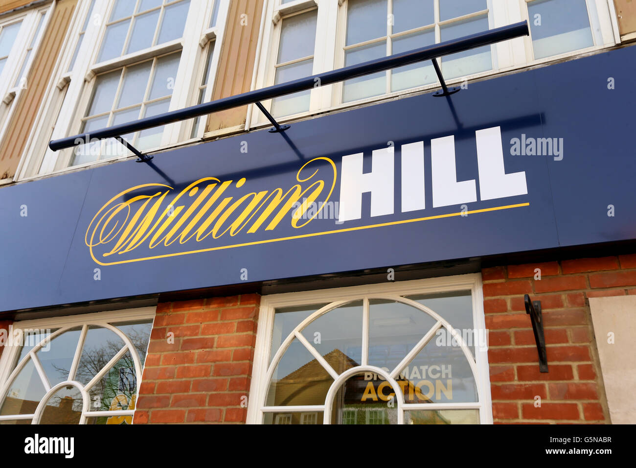 The exterior of the new William Hill shop in Letchworth Stock Photo - Alamy