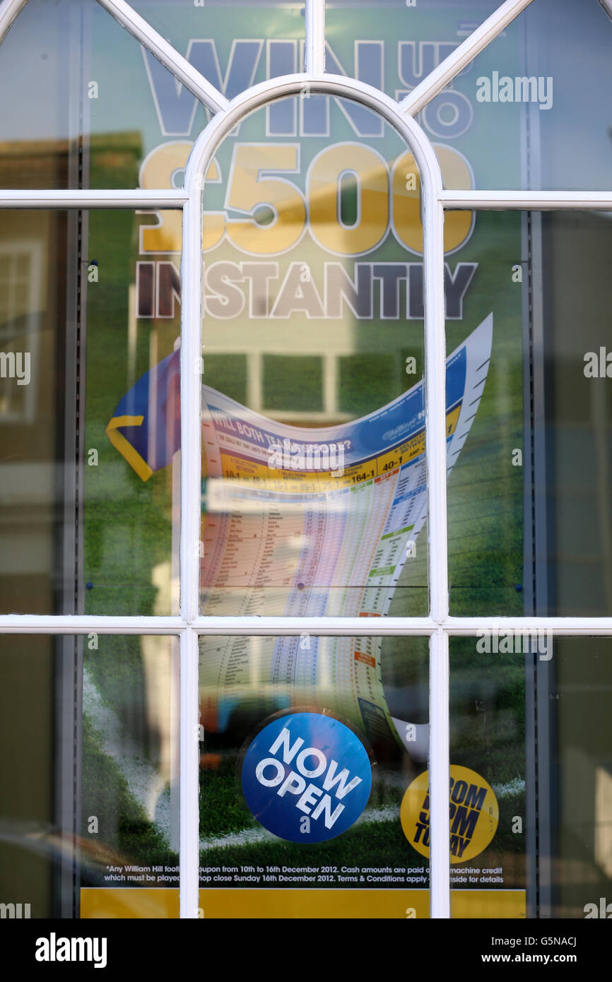 William Hill Bookmakers Letchworth Shop Opening Stock Photo - Alamy