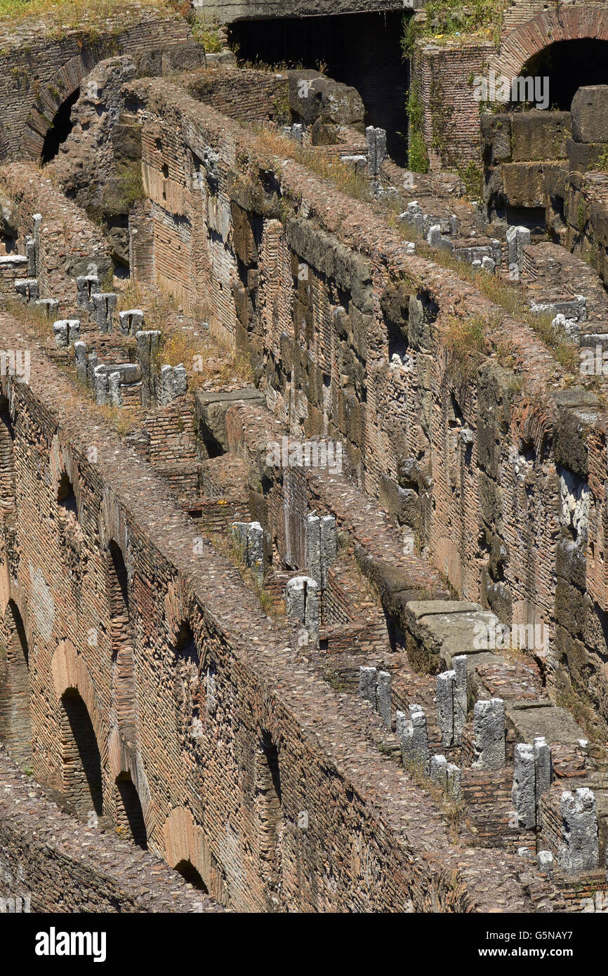 Corridors and Tunnels of Colosseum in Rome in Italy Stock Photo - Alamy