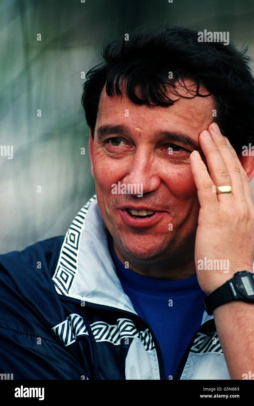 International Soccer. England manager Graham Taylor Stock Photo - Alamy