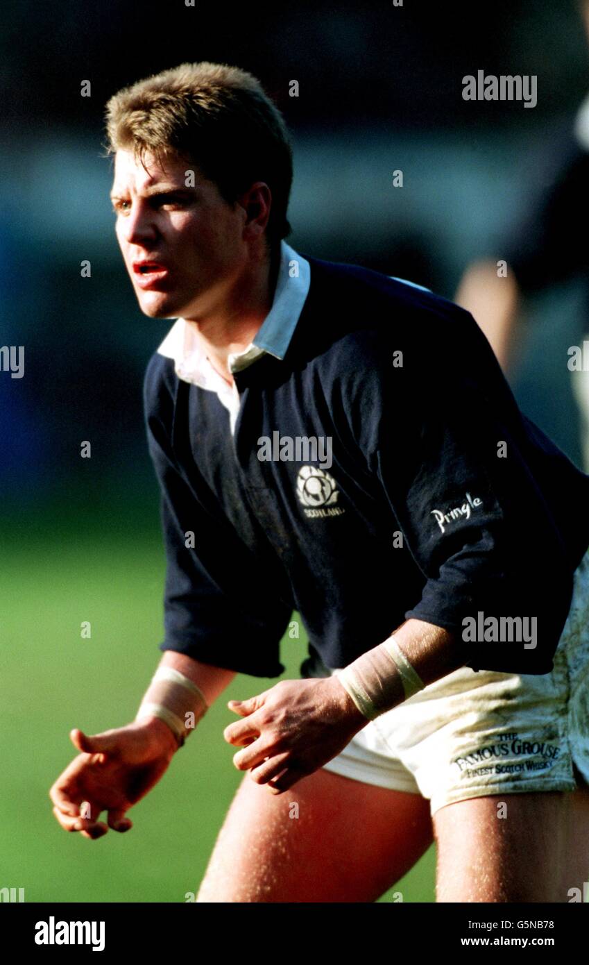 International Rugby Union. Craig Chalmers, Scotland Stock Photo - Alamy