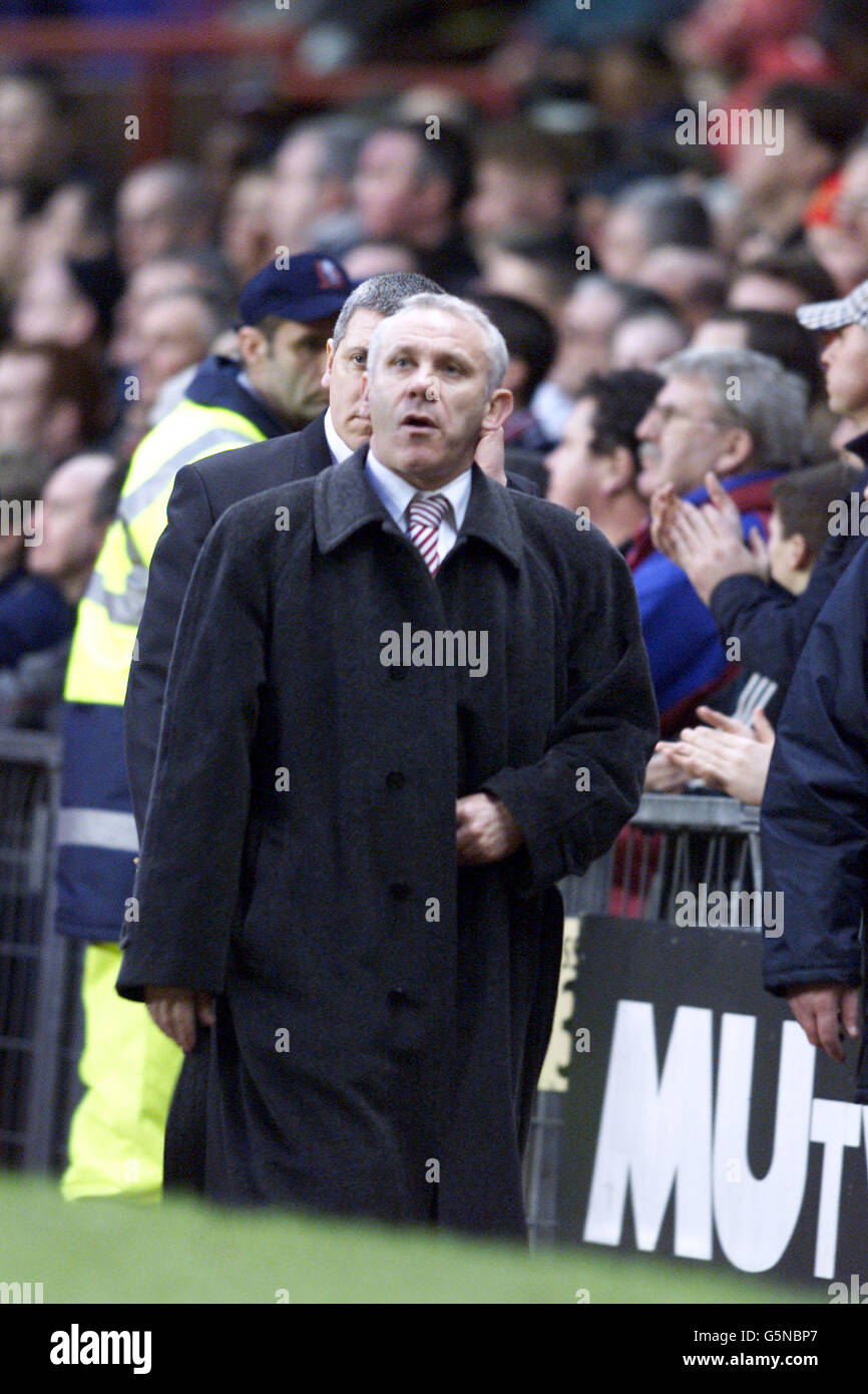 Sport football manager 3 4 three quarter length hi-res stock ...