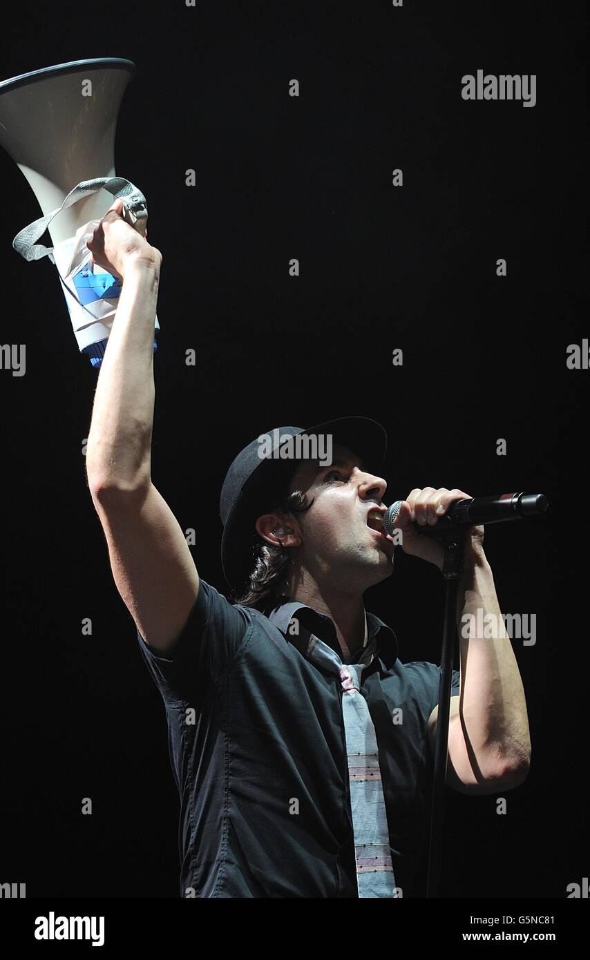 Xfm Winter Wonderland - Manchester. Paul Smith of Maximo Park at Xfm's ...