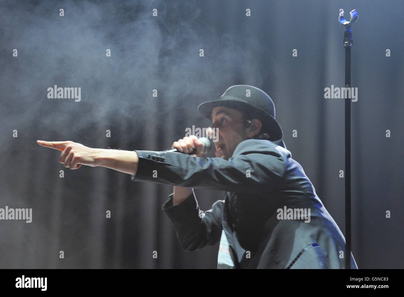 Paul Smith of Maximo Park at Xfm's Winter Wonderland at the O2 Apollo ...