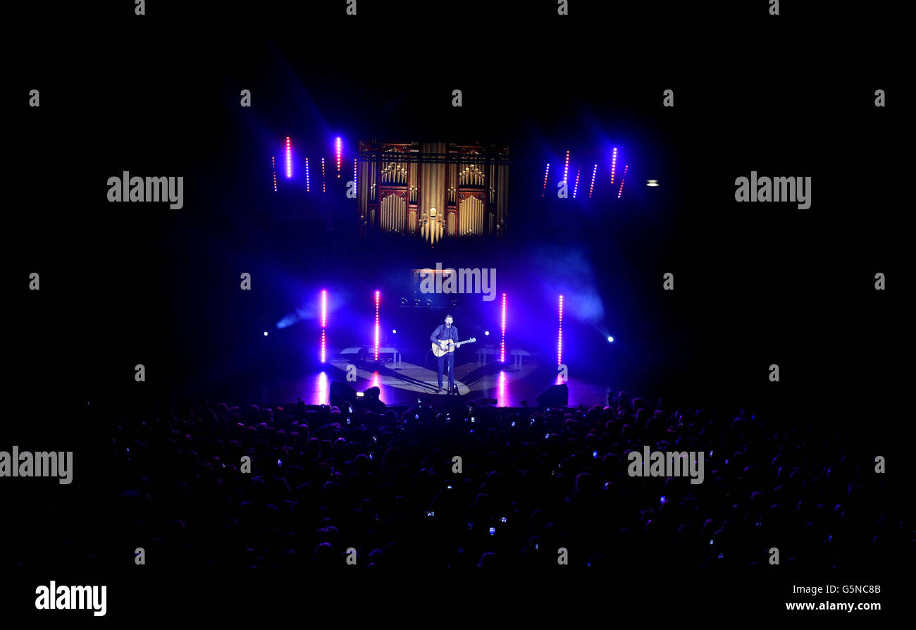 James Arthur performing at the Middlesbrough Town Hall as the X Factor ...