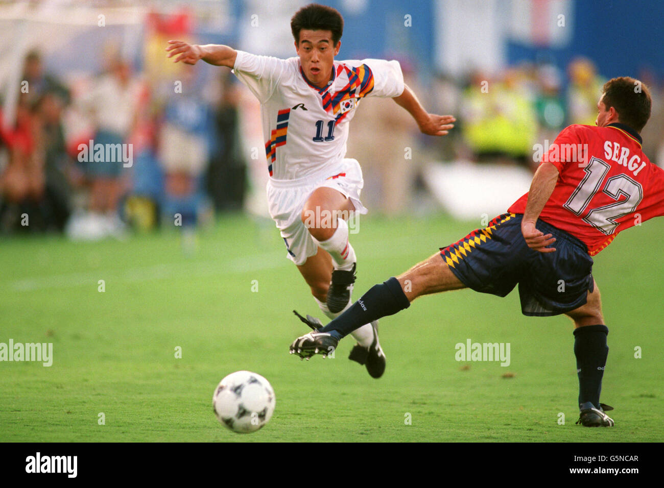 Soccer - World Cup 94 - Spain v Korea Stock Photo - Alamy