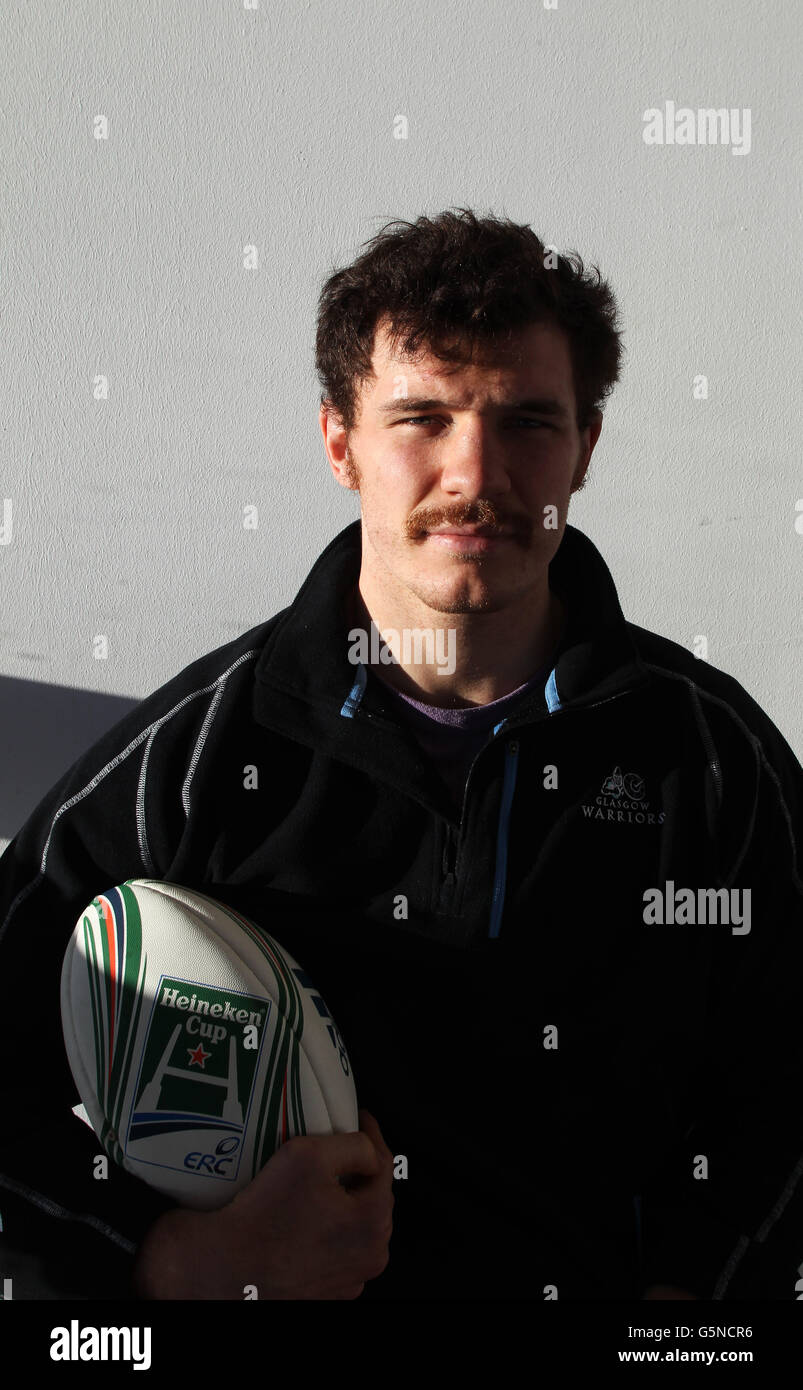 Glasgow Warrior's Tim Swinson during a team announcement at Scotstoun ...