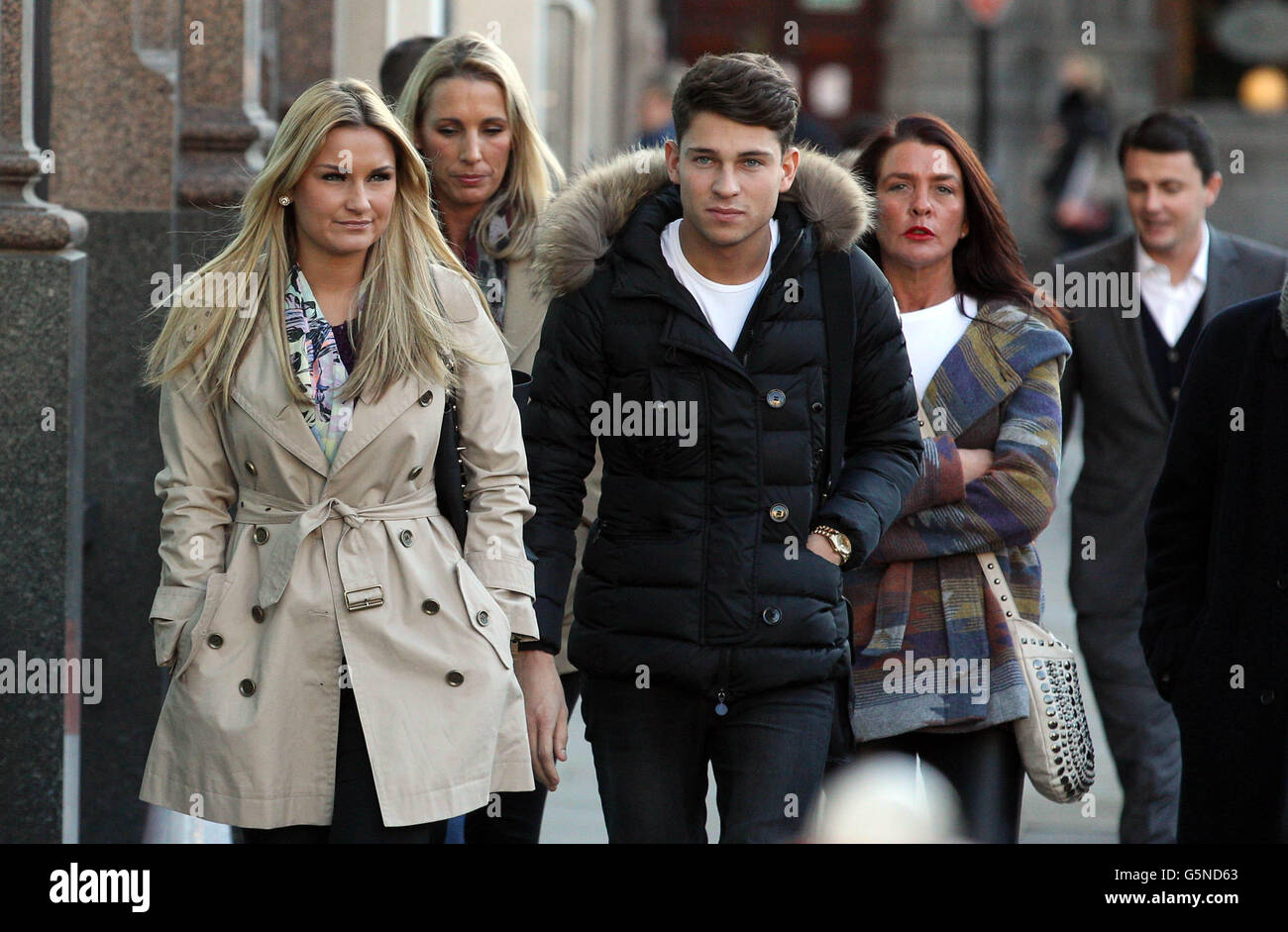 Joey Essex and Sam Faiers (left) from The Only Way is Essex at the Old ...