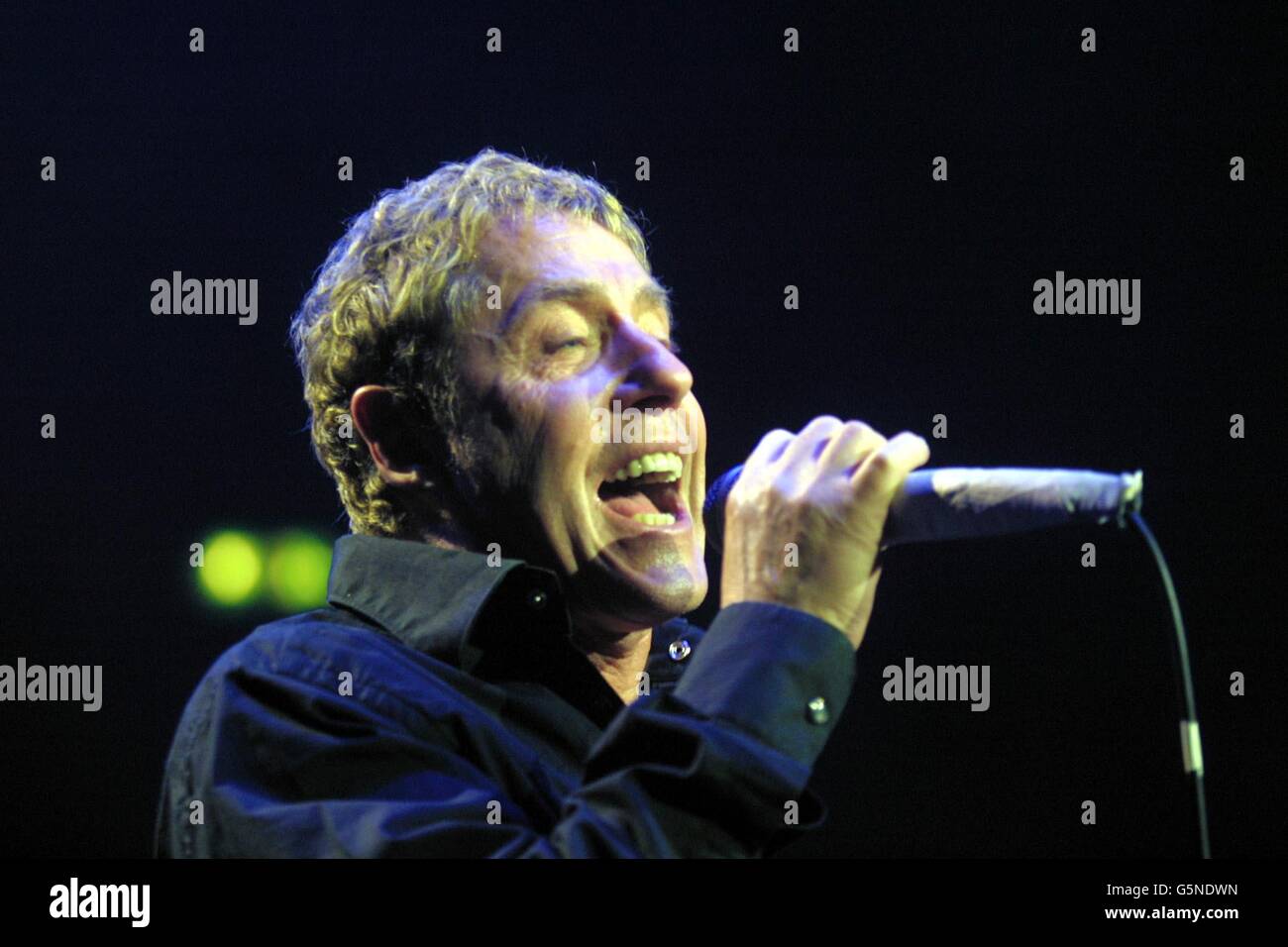 Roger Daltrey, lead singer of veteran rock band The Who, performs on ...