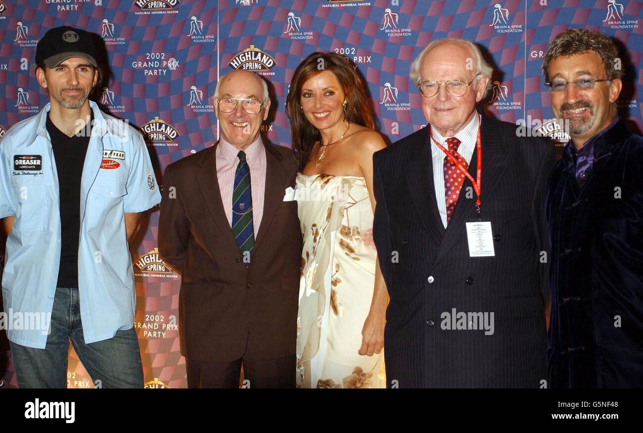 From left to right; former Formula 1 champion Damon Hill, motor racing ...