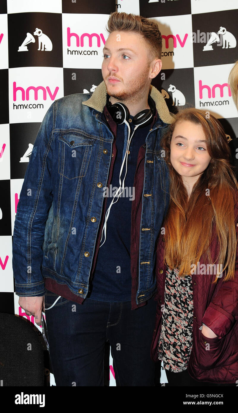 X Factor winner James Arthur with his sister Neve before signing ...