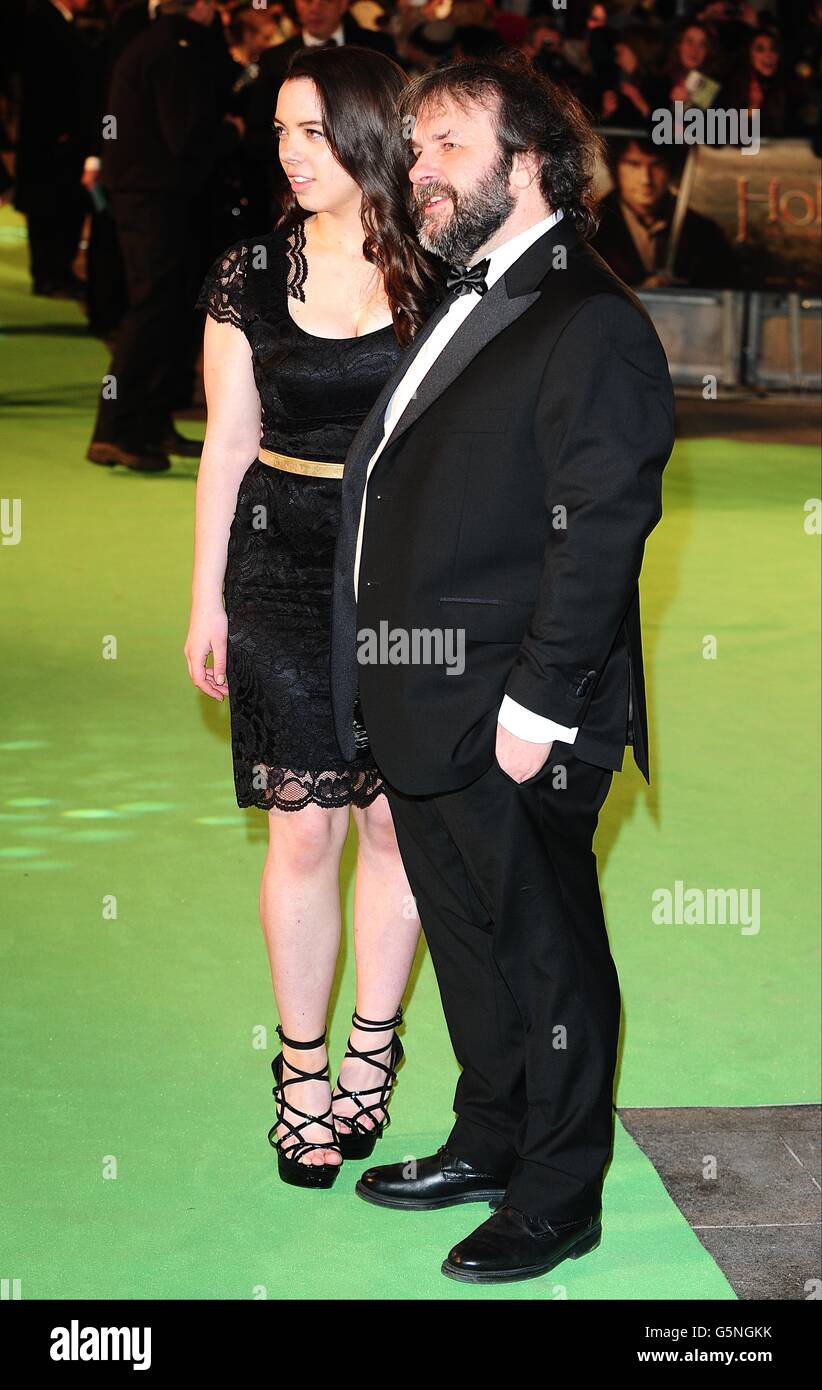 Peter Jackson and daughter Katie arriving for the UK Premiere of The ...