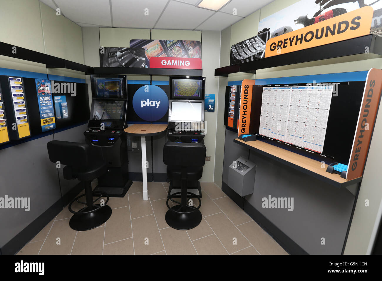 William Hill Bookmakers Letchworth Shop Opening Stock Photo - Alamy