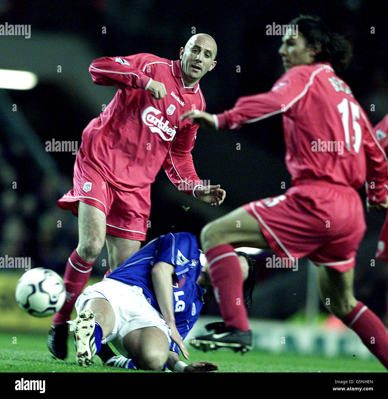FOOTBALL LIVERPOOL GARY MCALLISTER Stock Photo - Alamy
