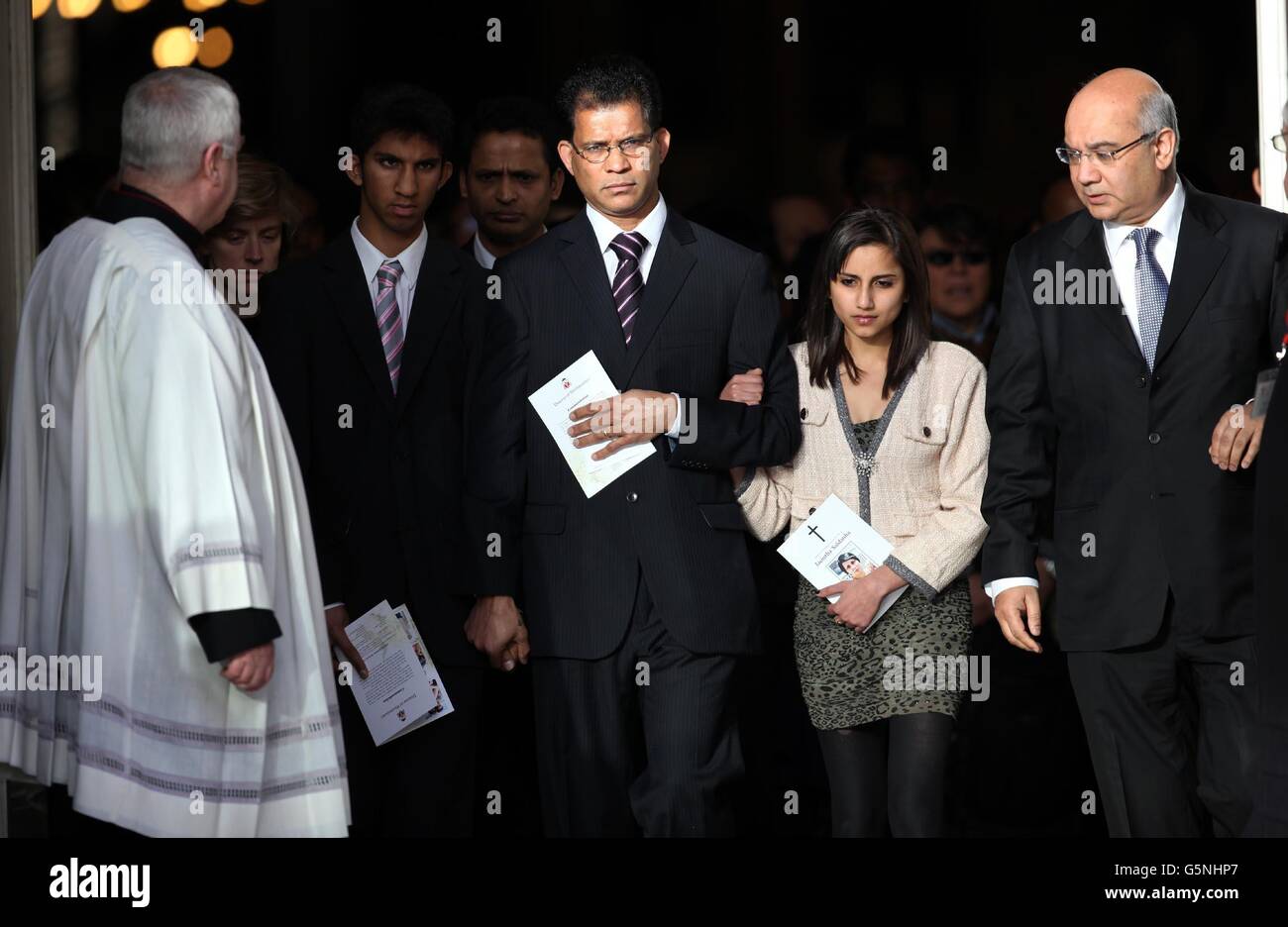 Benedict Barboza leaves Westminster Cathedral in central London with ...