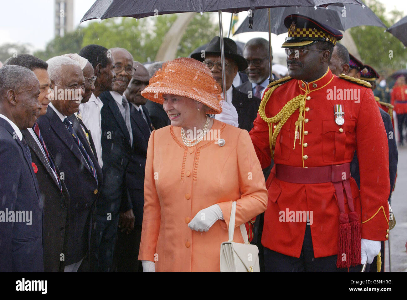 Queen Elizabeth II, accompanied by appointed Equerry Major Daniel Price ...
