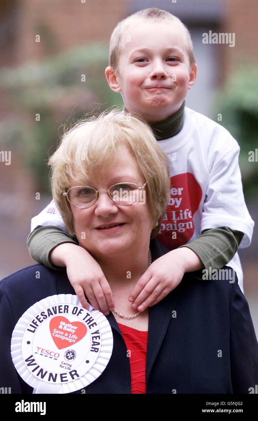 Anita Ryland with her grandson Ben, at the St John's Ambulance ...