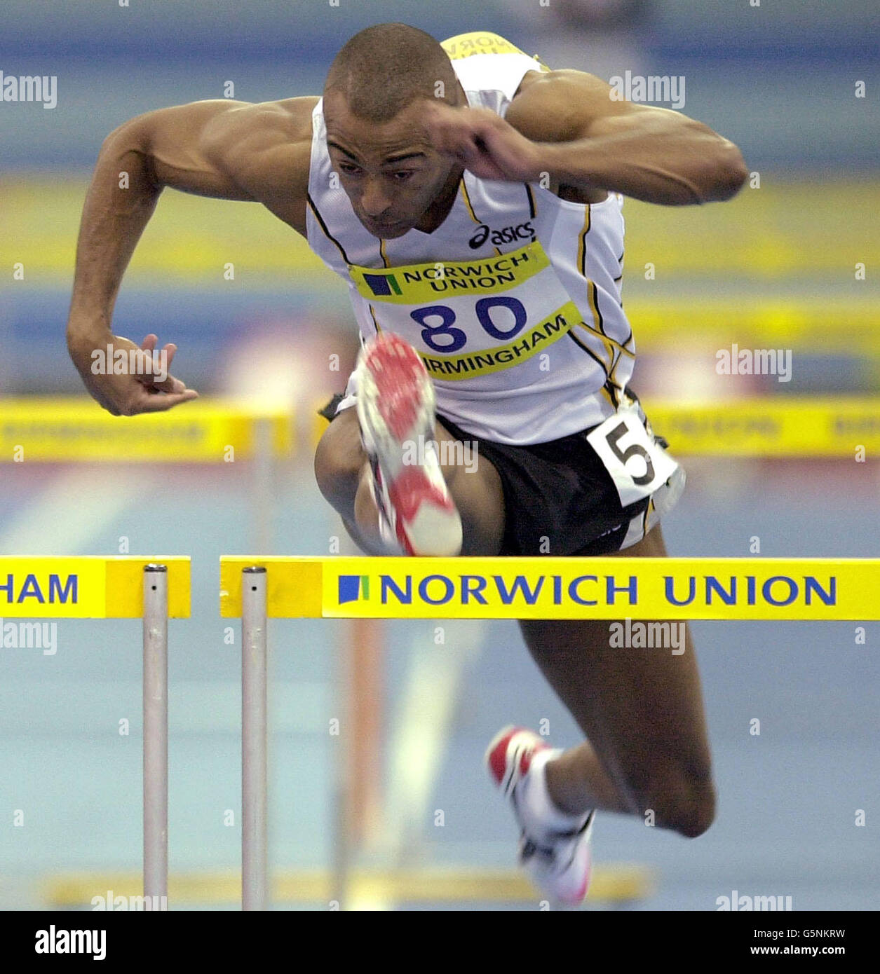 Action sport athletics colin jackson hi-res stock photography and ...