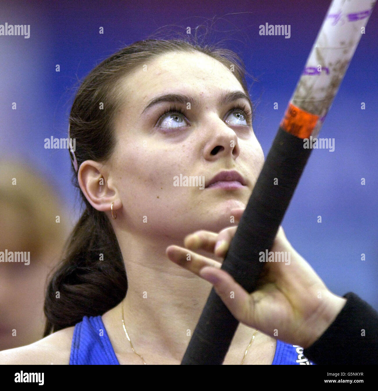Pole Vaulter Yelena Isinbayeva (RUS) during the Norwich Union Grand ...