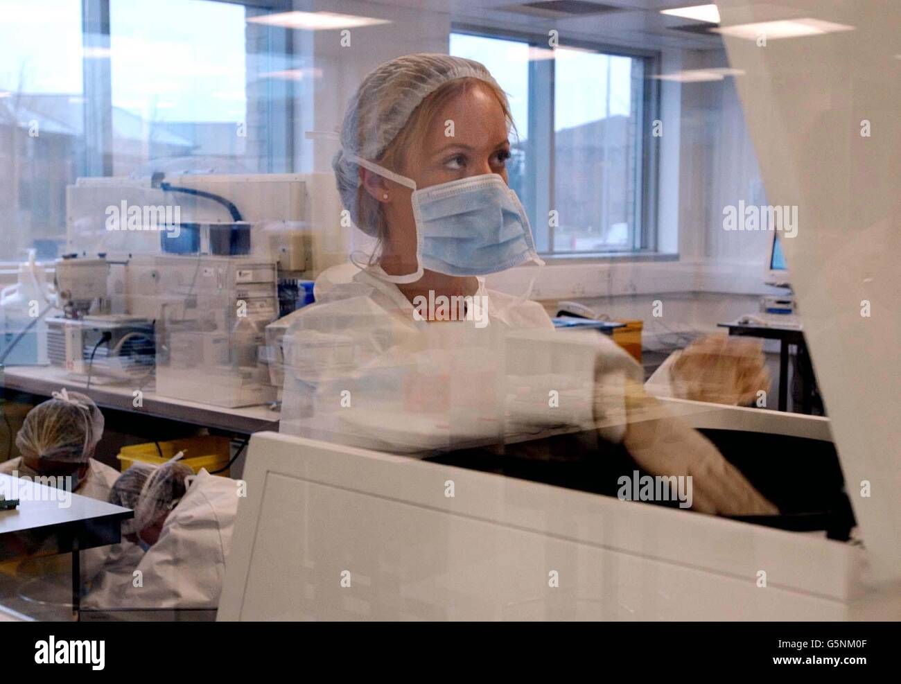 Work in progress at the Forensic Science Service laborotaries in ...