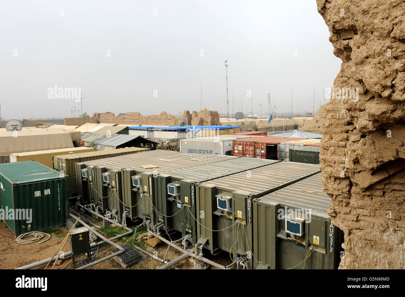 General view of FOB Shawqat, Helmand Province, Afghanistan Stock Photo ...