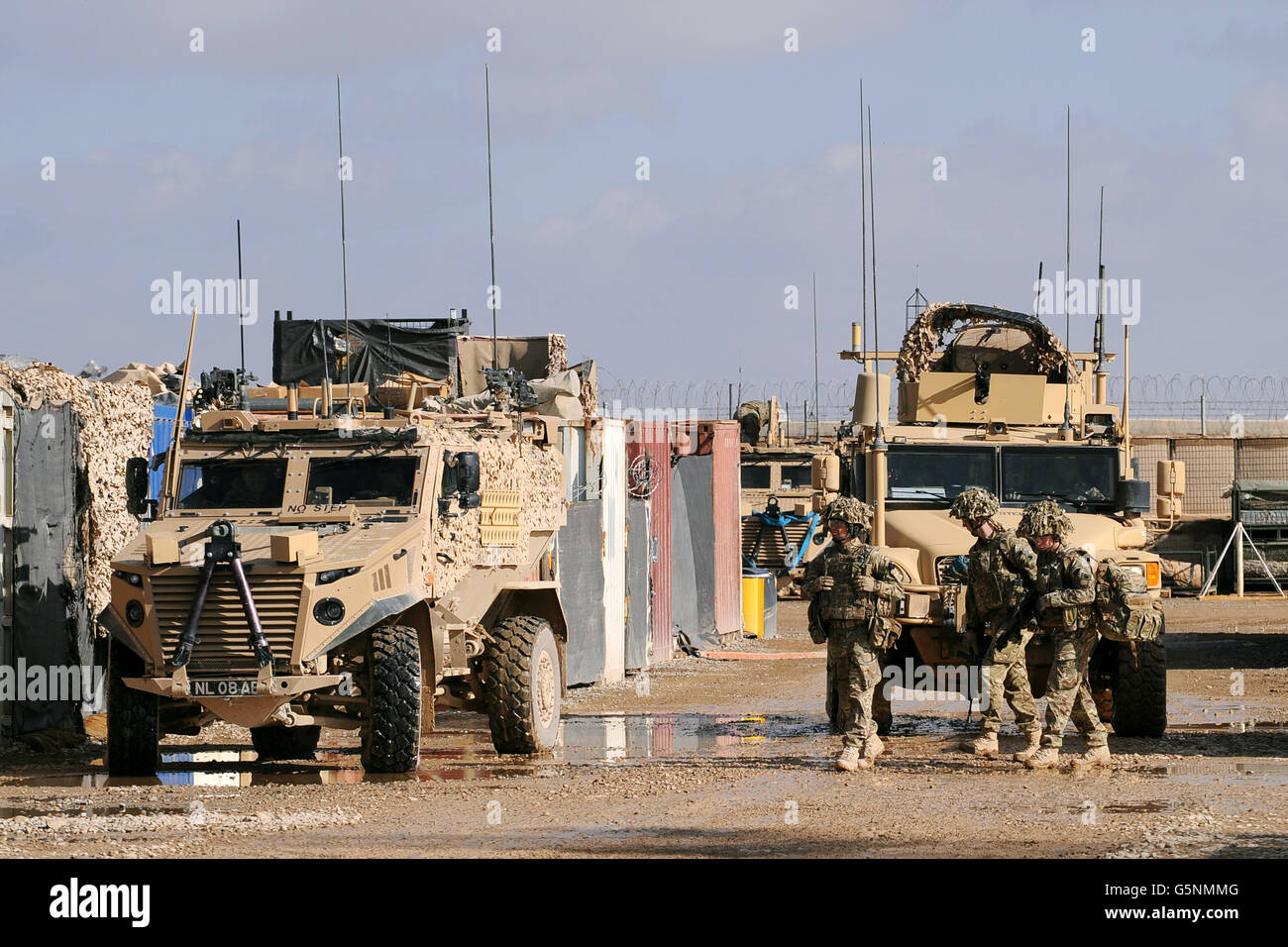 Camp bastion vehicles hi-res stock photography and images - Alamy