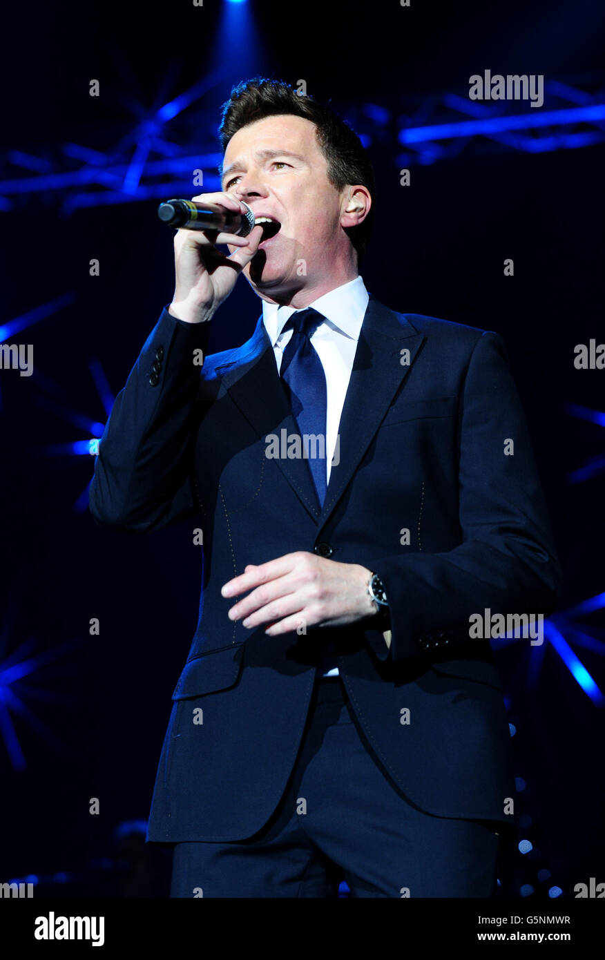 The Hit Factory Live Christmas Cracker concert. Rick Astley performs ...