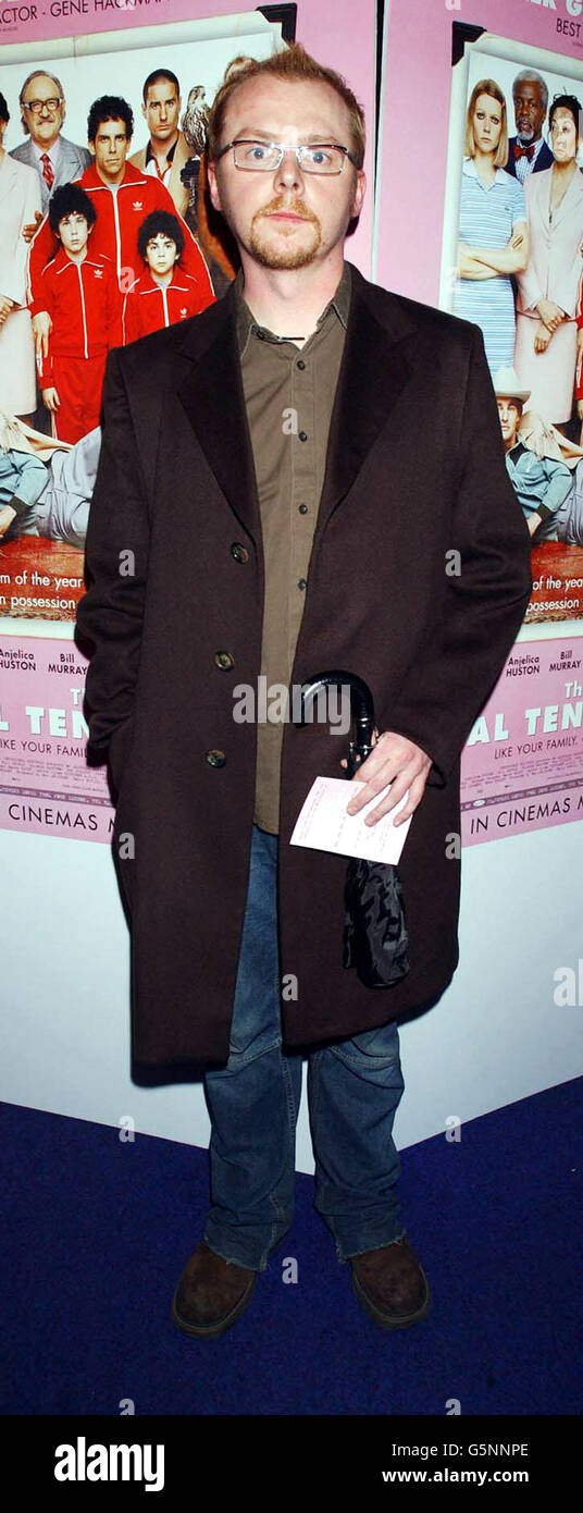 Actor Simon Pegg arrives for the premiere of the new film The Royal ...