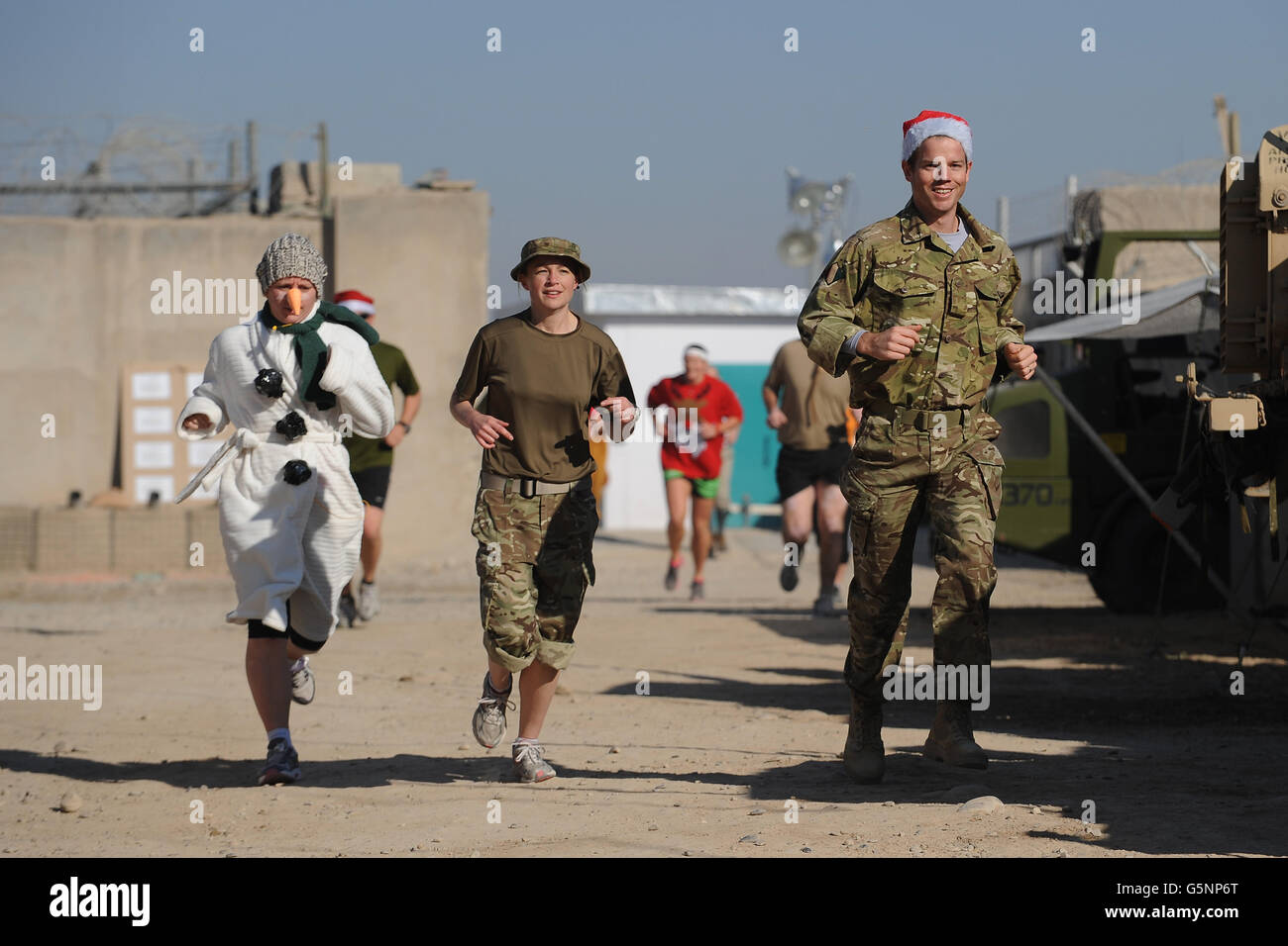 British troops celebrate Christmas in main operating base (MOB) Lashkar ...