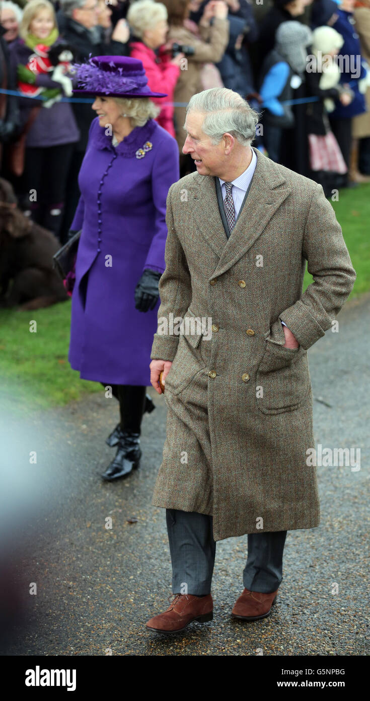 Royal attends christmas day church service hi-res stock photography and ...