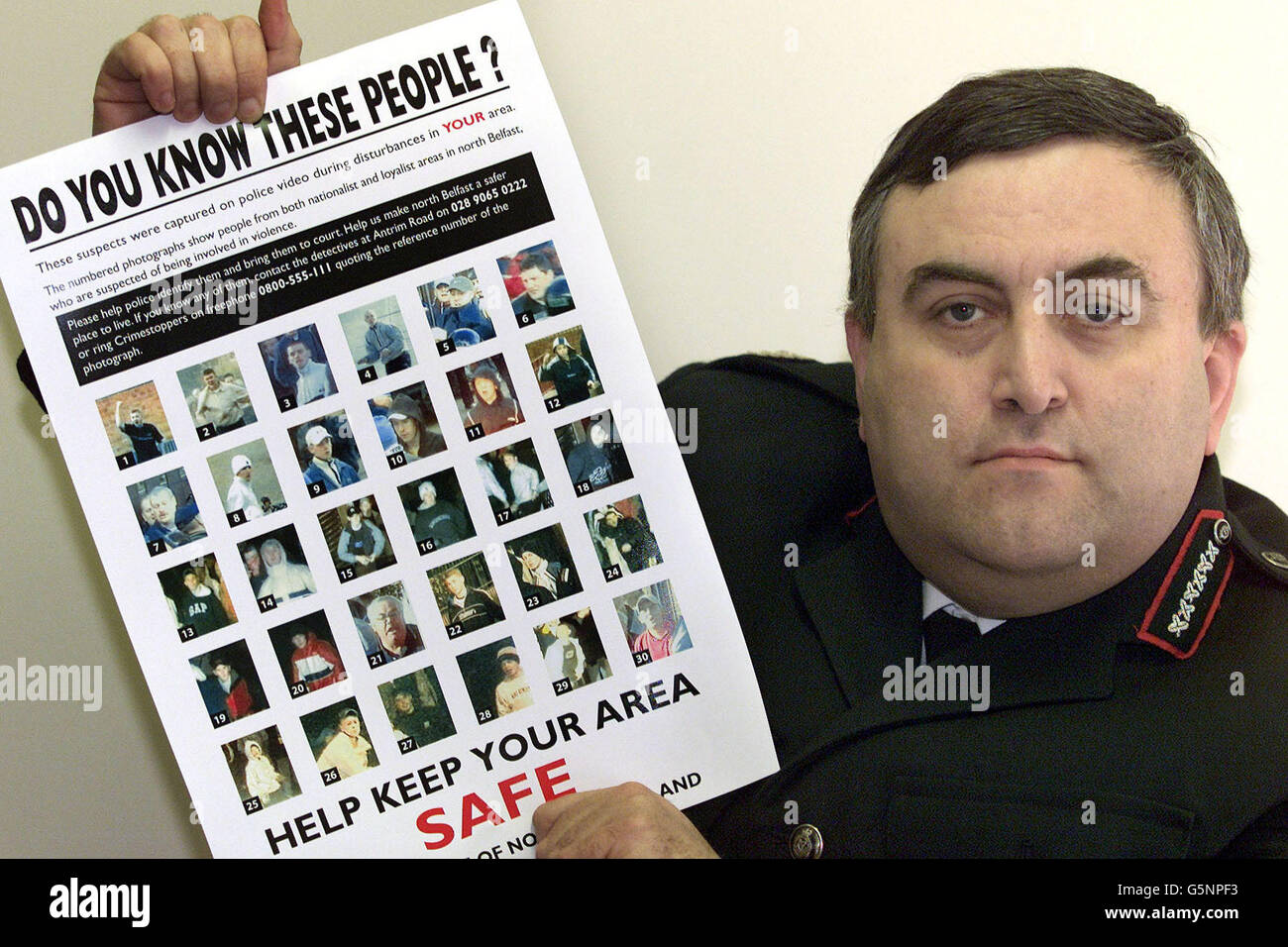 Assitant Chief Constable for Belfast Alan McQuillan in Belfast, with a ...