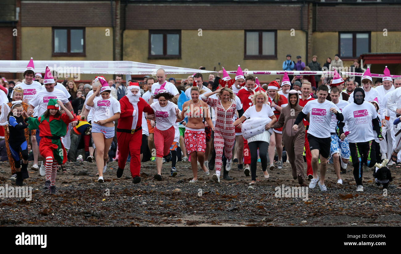 CLIC Sargent charity swim Stock Photo - Alamy