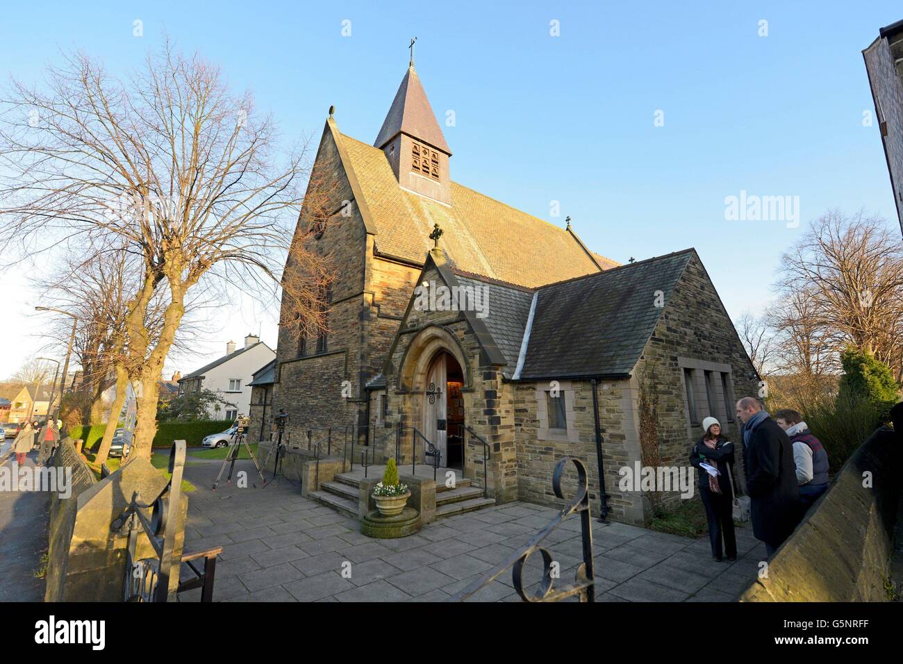 St Saviour in High Green, Sheffield following a prayer service for Alan ...