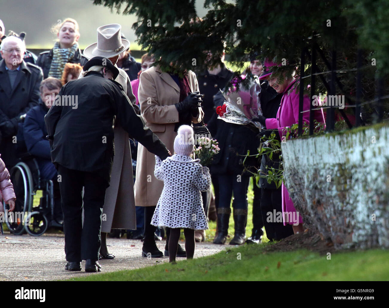 Royal attend church service Stock Photo - Alamy