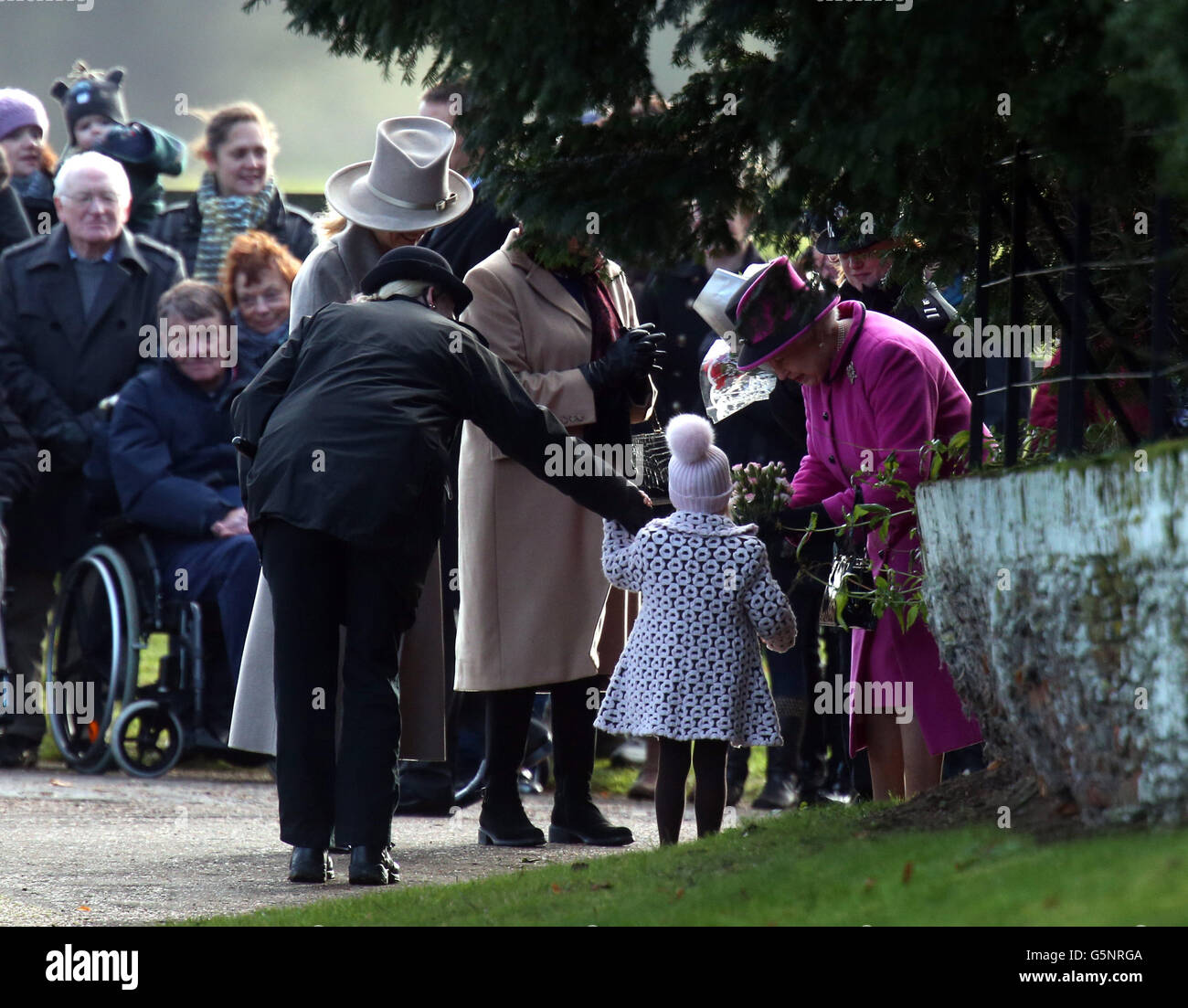 Royal attend church service Stock Photo - Alamy