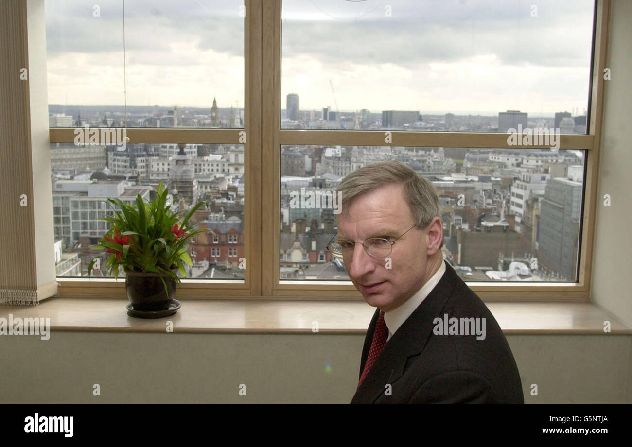 The new Chairman of Railtrack Group PLC Geoffrey Howe Stock Photo - Alamy