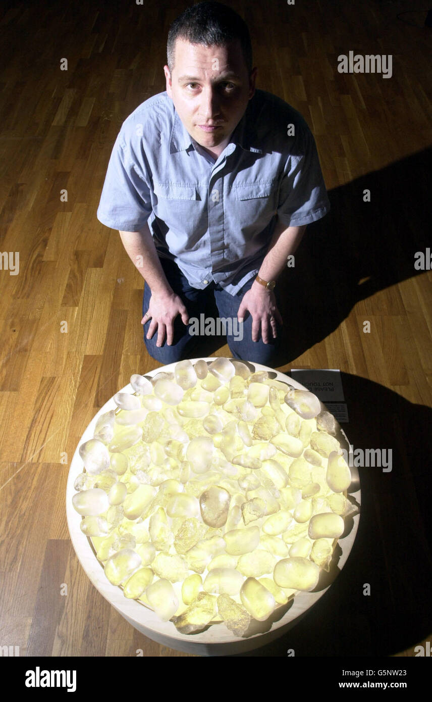 Exhibition manager, James Waters at Nottingham Castle Museum, with work ...