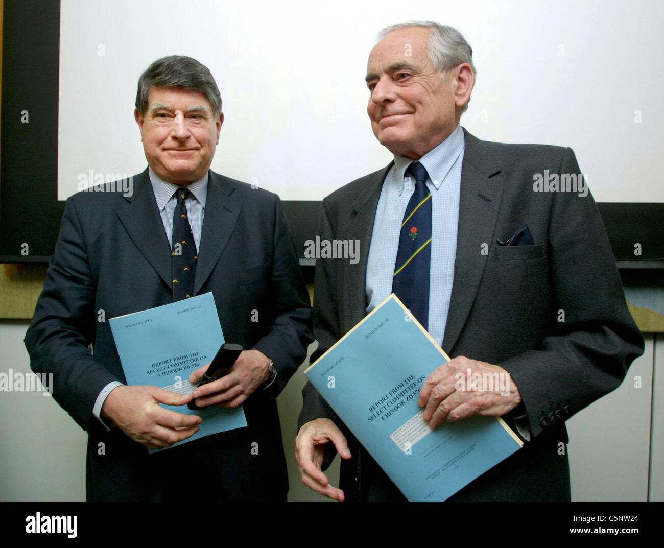 John Cook (R) & Mike Tapper (L Stock Photo - Alamy