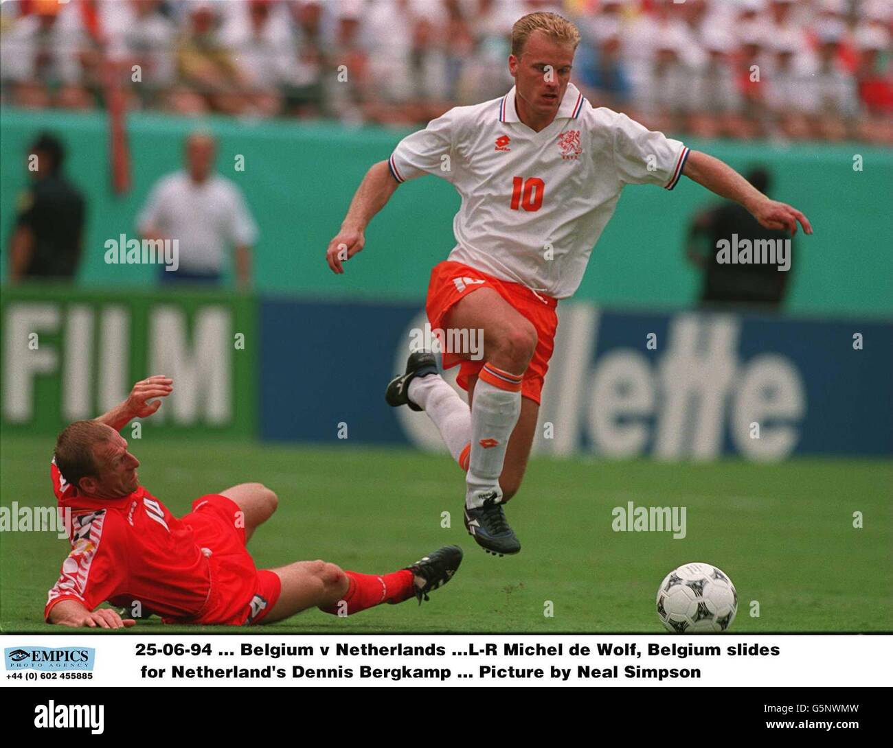 Belgium slides for dennis bergkamp hi-res stock photography and images ...