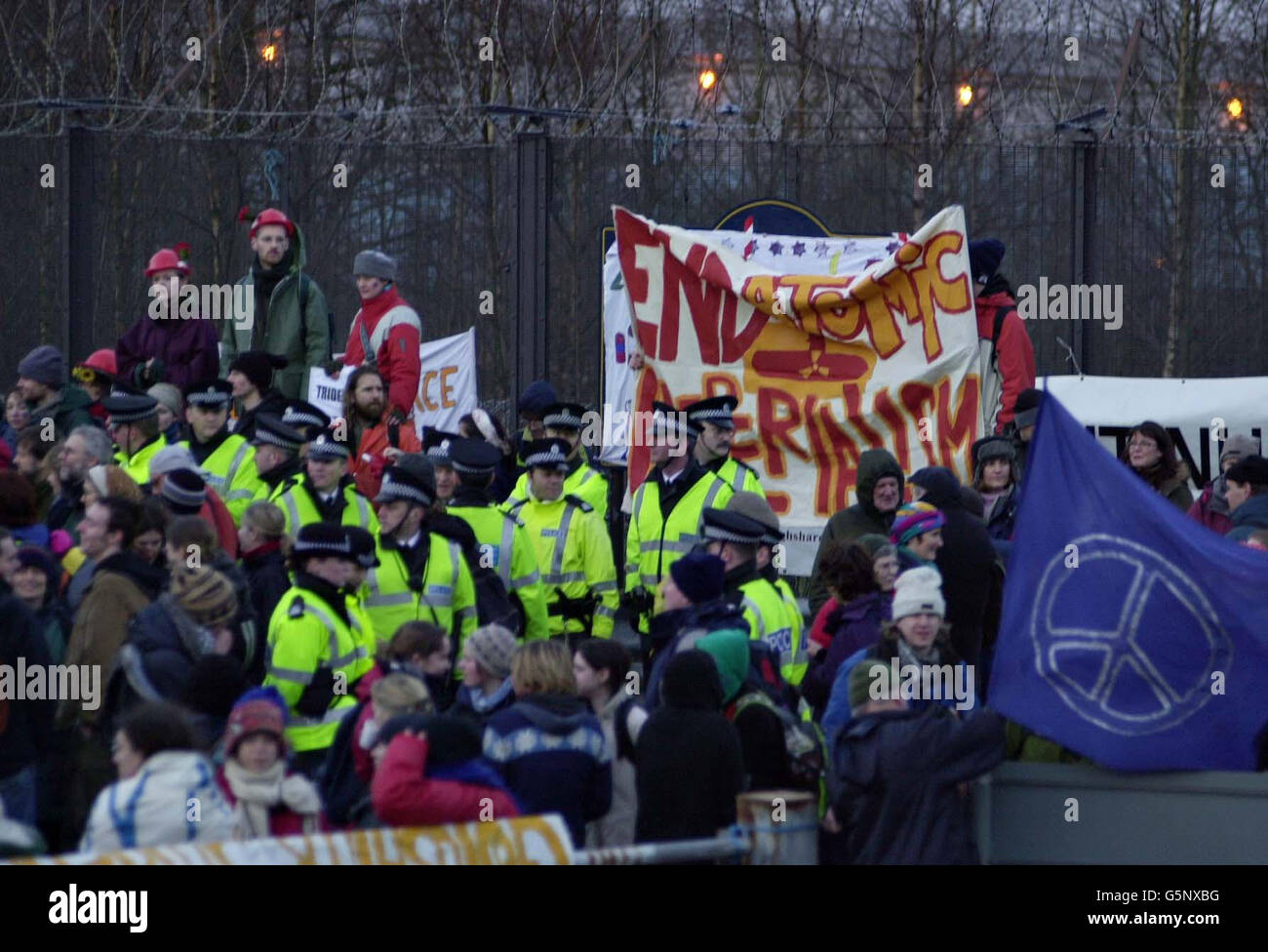Clyde Naval Base Protest Stock Photo - Alamy