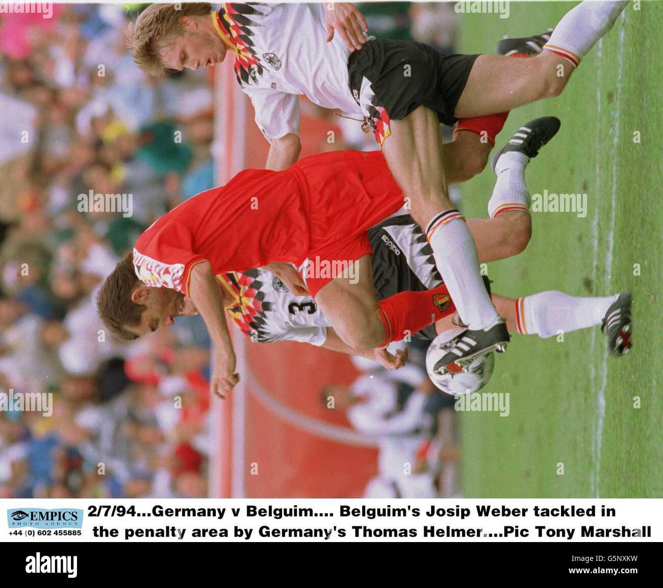 Soccer - FIFA World Cup USA 1994 - Round of 16 - Germany v Belgium ...