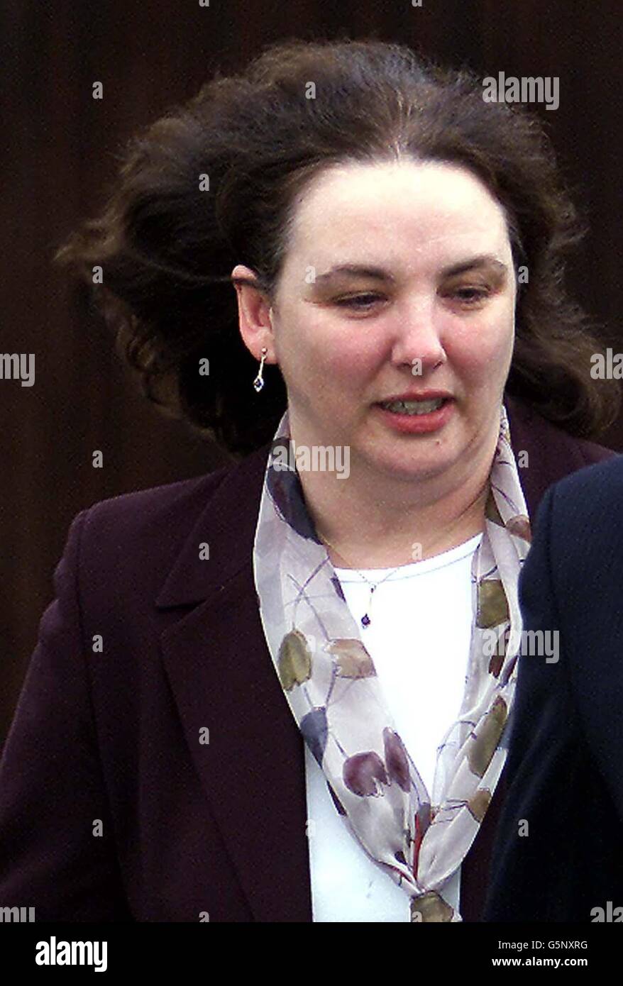 Julie McElligott leaves the court martial hearing at Colchester ...