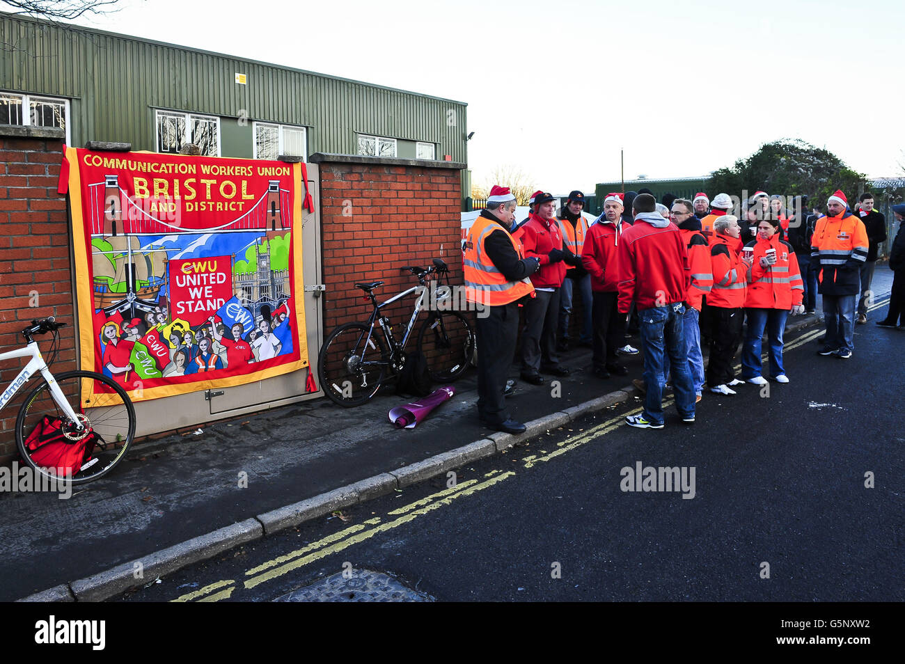 Where royal mail staff are undertaking a 24 hour strike hi-res stock ...