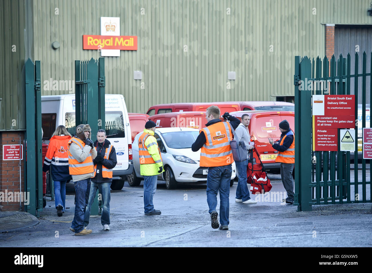 Where royal mail staff are undertaking a 24 hour strike hi-res stock ...