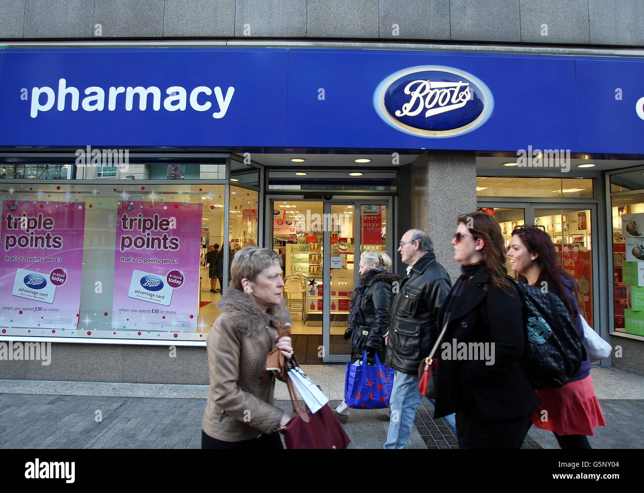 Boots shop front, Belfast Stock Photo - Alamy