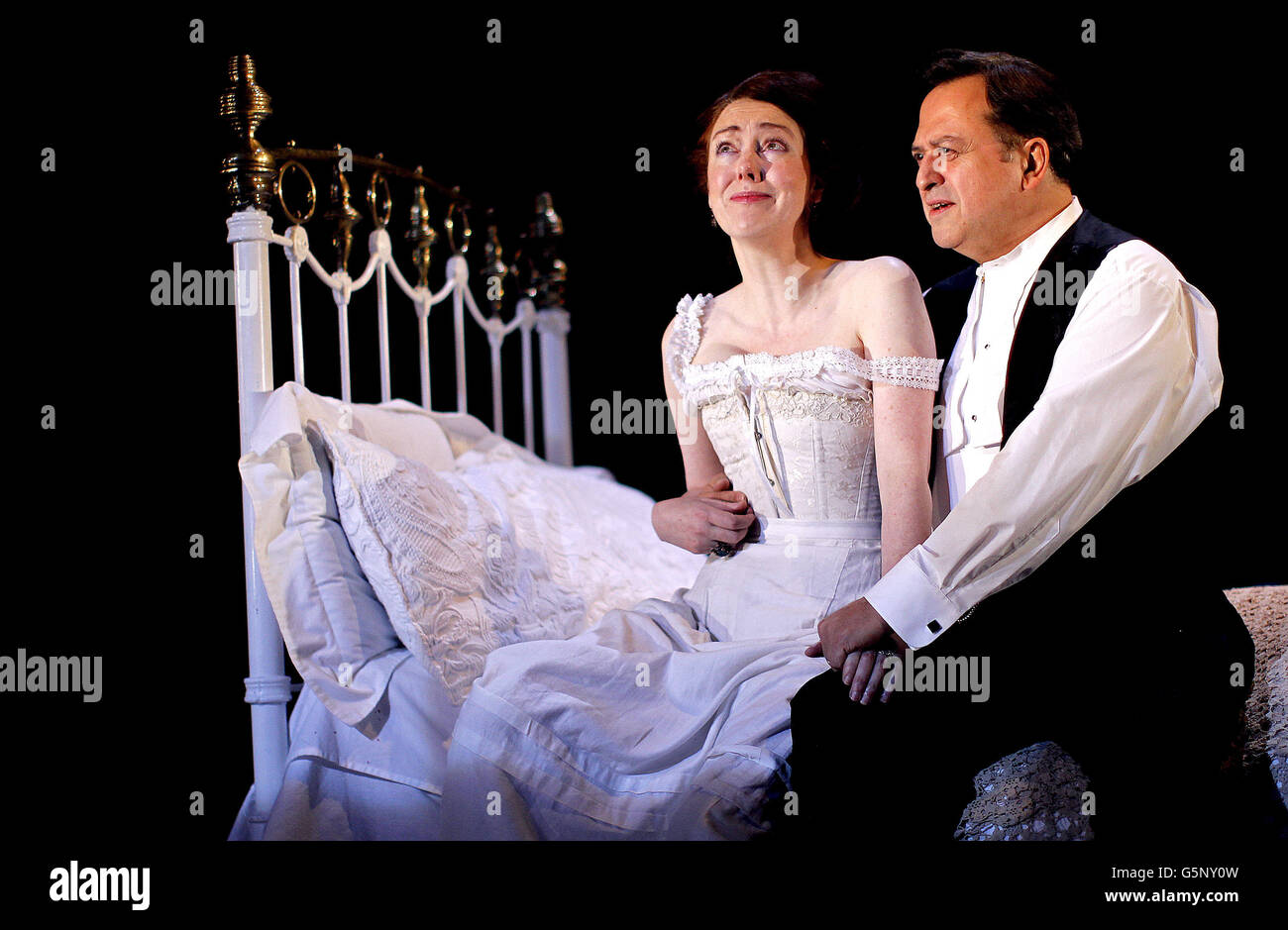 Stanley Townsend as Gabriel Conroy and Derbhle Crotty as Gretta Conroy ...