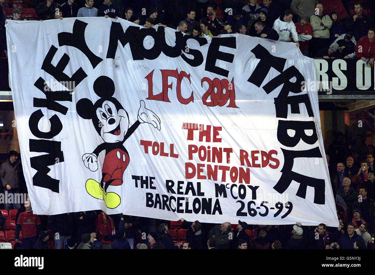 Sport football banner fans mickey mouse hi-res stock photography and ...